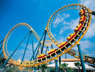 Boomerang front seat on-ride HD POV Wild Adventures!