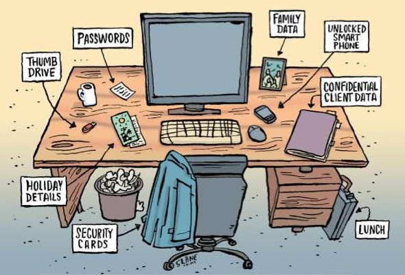 ISMS & Variety ดูดวง ฮวงจุ้ย: Clear desk Clear screen policy