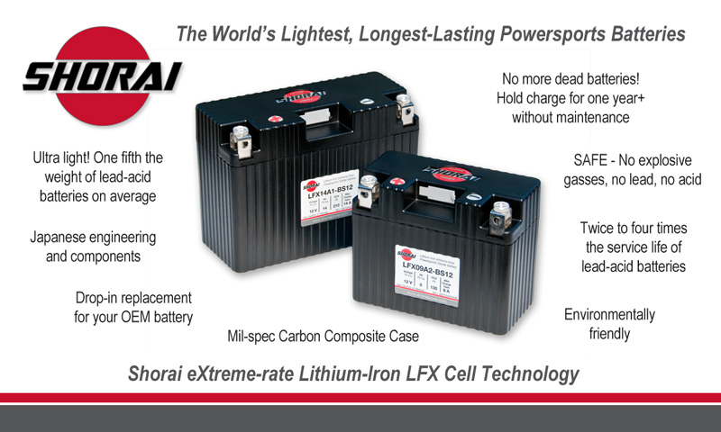 STILE Performance: SHORAI POWER LFX Battery