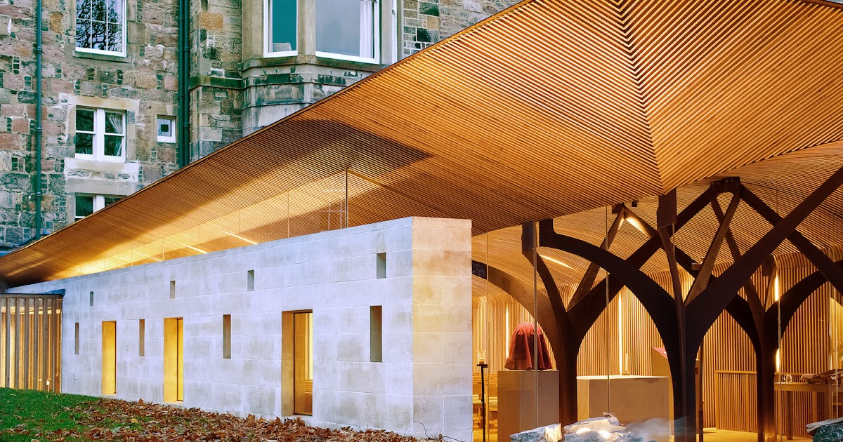 Impresionante cubierta curva de roble blanco |Espacios en madera