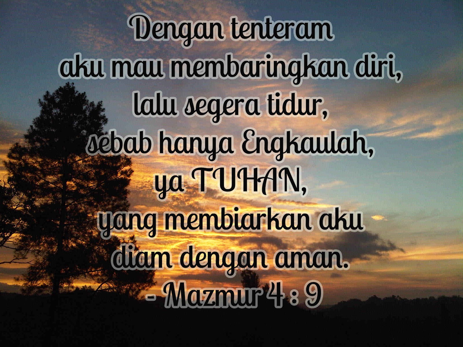 Mazmur 4 : 9