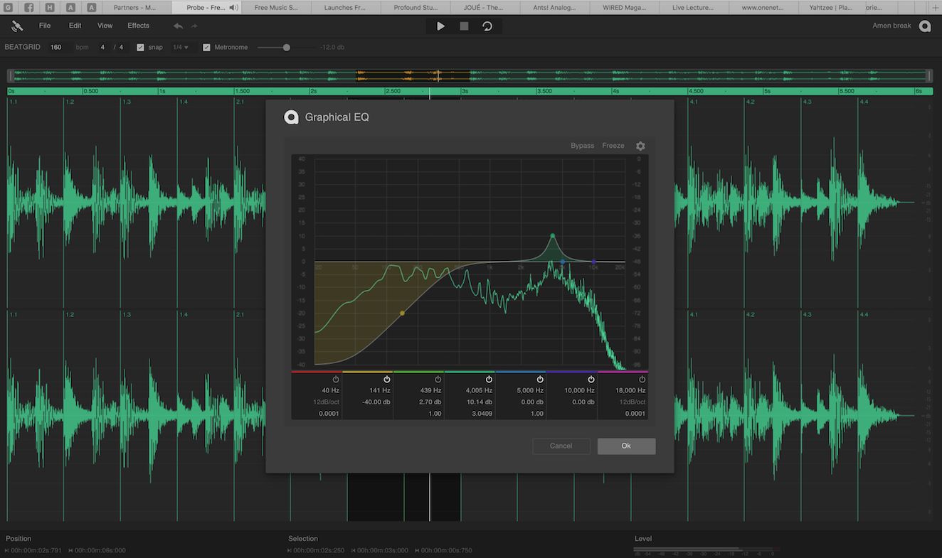 Pelota de Playa Records: Probe! Editor de Audio On Line!