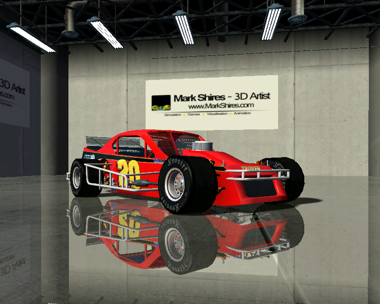 Mark Shires - 3D Artist: Modified Late Model 3D Car for rFactor