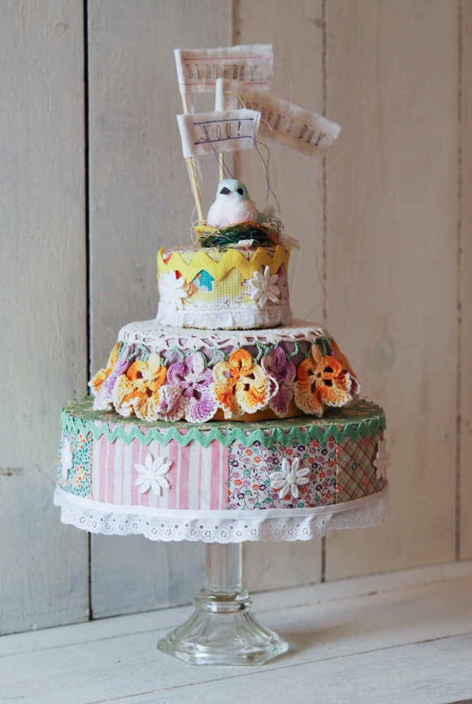 A Scrappy Fabric Cake, Celebrate! - Jill Ruth & Co.