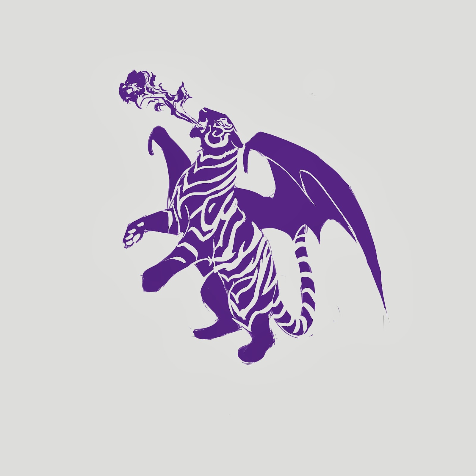 Purple Tigress Illustration: Purple Tigress Logo Designs