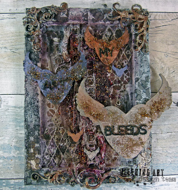 Bleeding Art Challenge November My Art Bleeds Mixed Media Canvas | Life ...