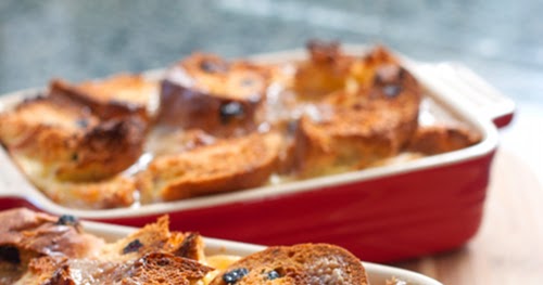 Red Shallot Kitchen: Rustic Bread Pudding with Spiced Rum Sauce