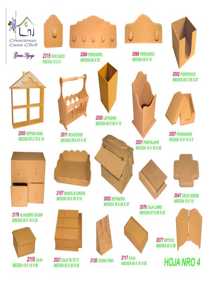 TODO EN MDF: CATALOGO DE MDF