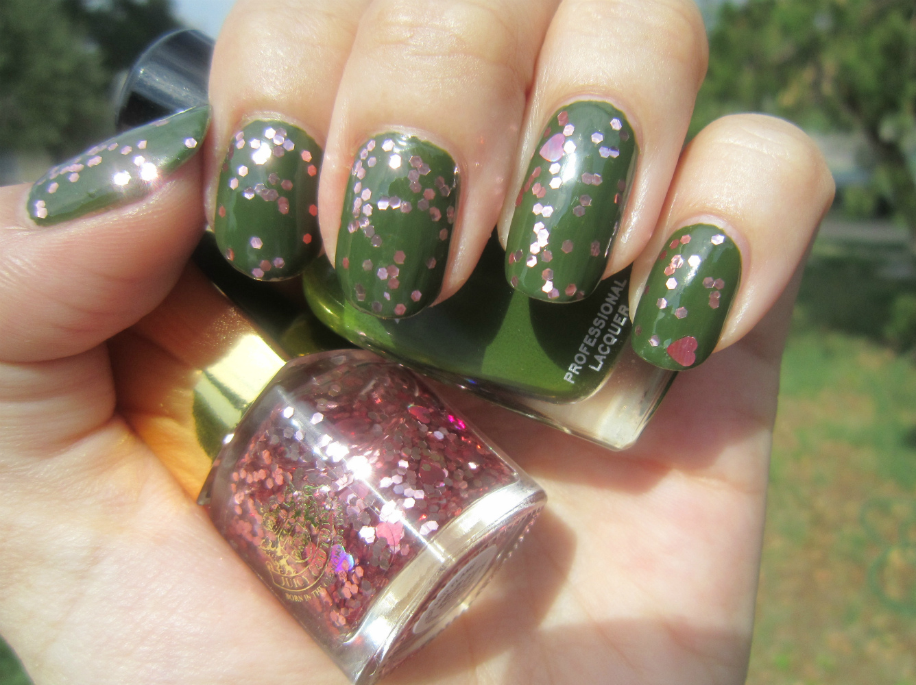 Juicy Couture Pink Glitter & Zoya Shawn