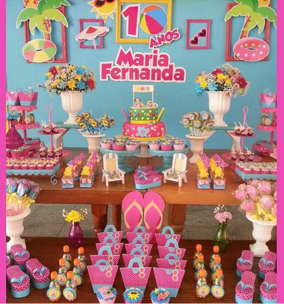 Fiesta temática de pool party