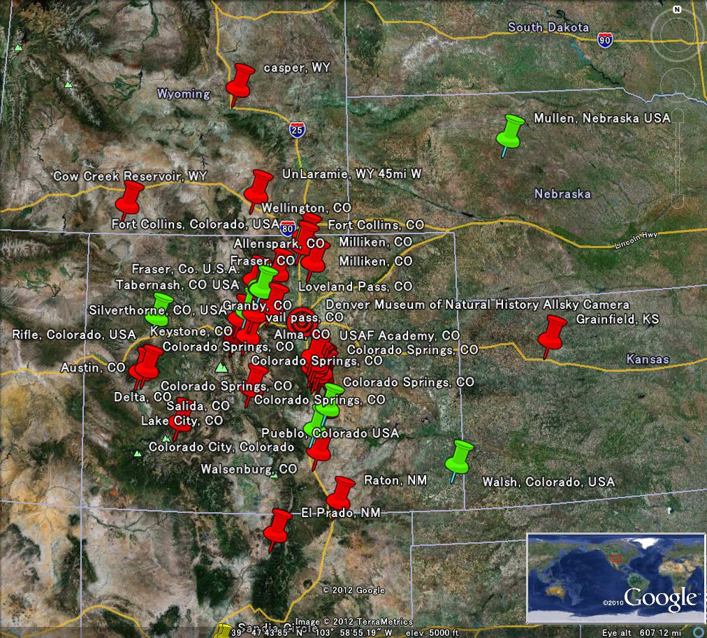 The Latest Worldwide Meteor/Meteorite News: Colorado, Nebraska, New ...