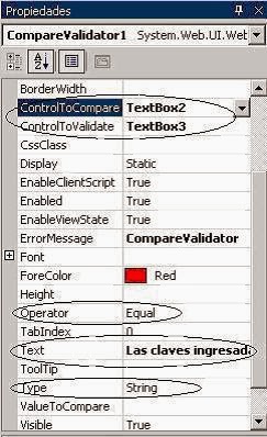 DESARROLLO DE APLICACIONES WEB ASP.NET: Controles de Validacion