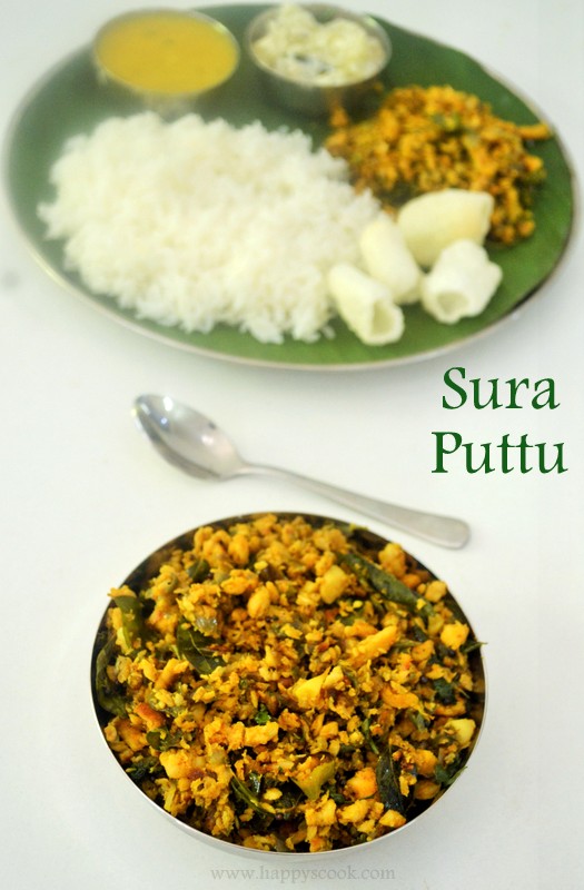 Sura Puttu Recipe | Shark Fish Scramble | Shredded Shark Fish Stir Fry ...