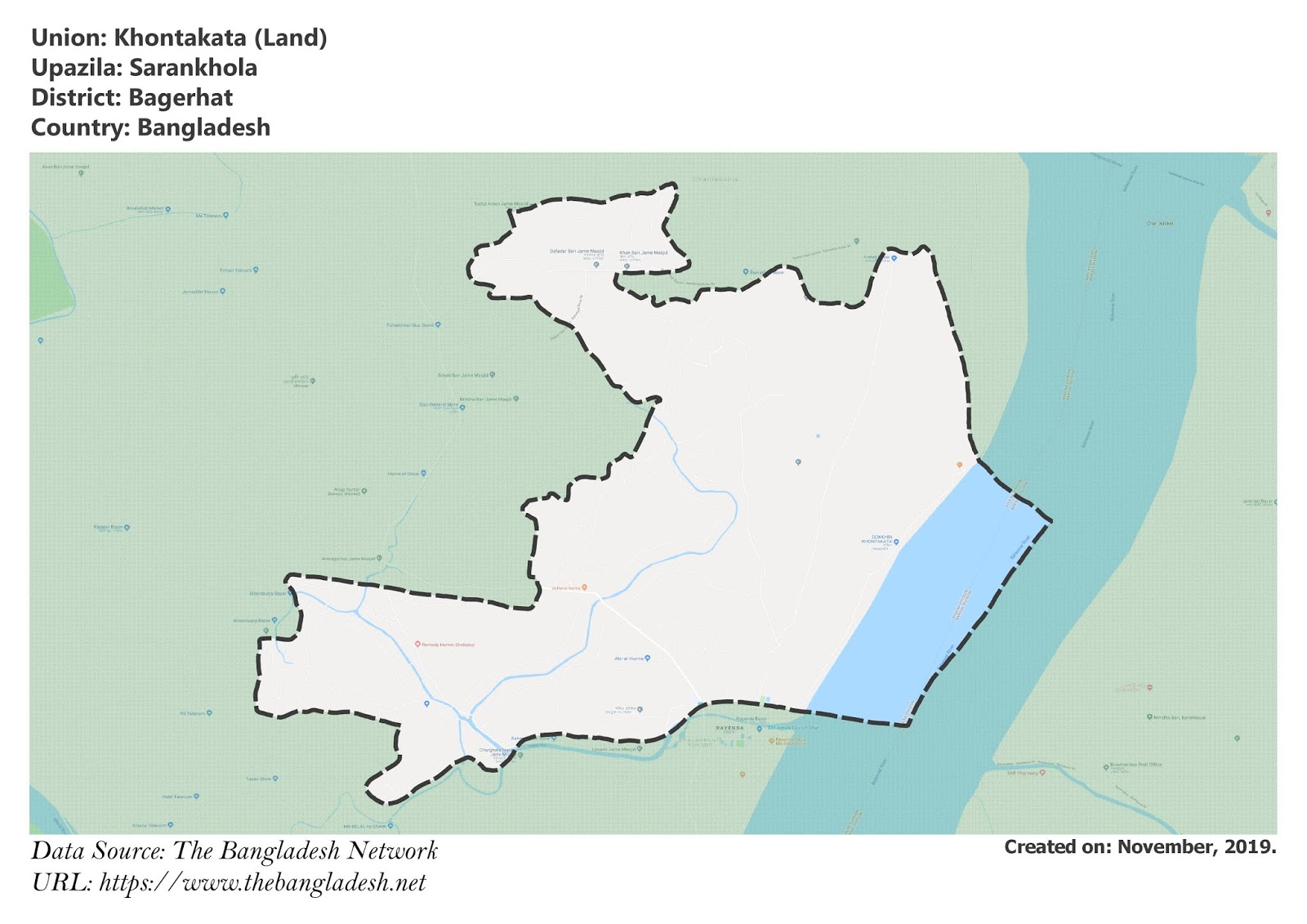 Khontakata Union, Bagerhat