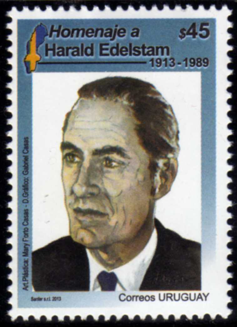 DJBM - Philatelic: URU - 2013 - #007 - SERIE - HARALD EDELSTAM TRIBUTE