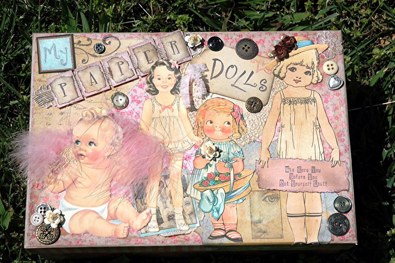 CREATIVITY IS CONTAGIOUS: "VINTAGE" PAPER DOLL ALTERED BOX