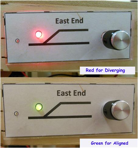 Tracks across Nevada: Single turnout control panel