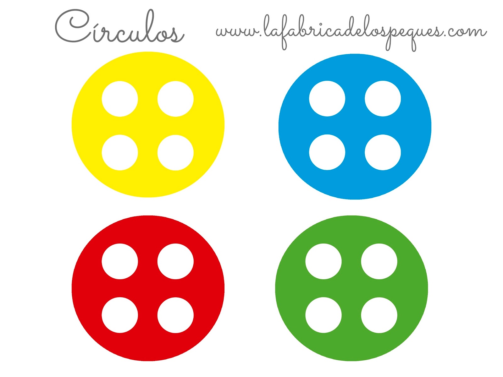 Imprimibles gratis para actividades con gomets | La fábrica de los peques