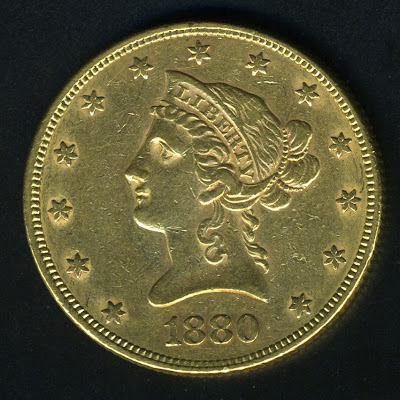 UNITED STATES $10 LIBERTY GOLD COIN, 1880|World Banknotes & Coins ...
