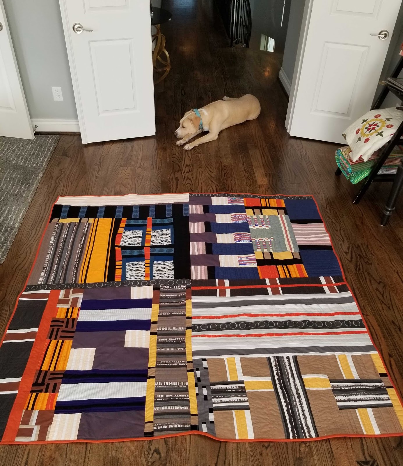 finally finished my Nancy Crow workshop quilt