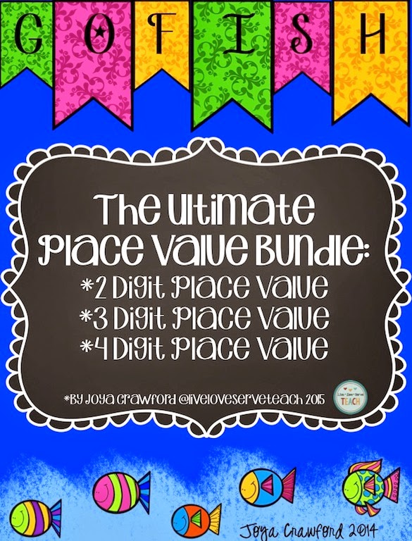 The Best of Teacher Entrepreneurs: MATH - Place Value Go Fish Bundle