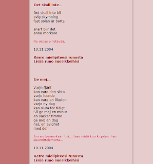 Daana: Så ni tycker att mina gamla dikter är bra?