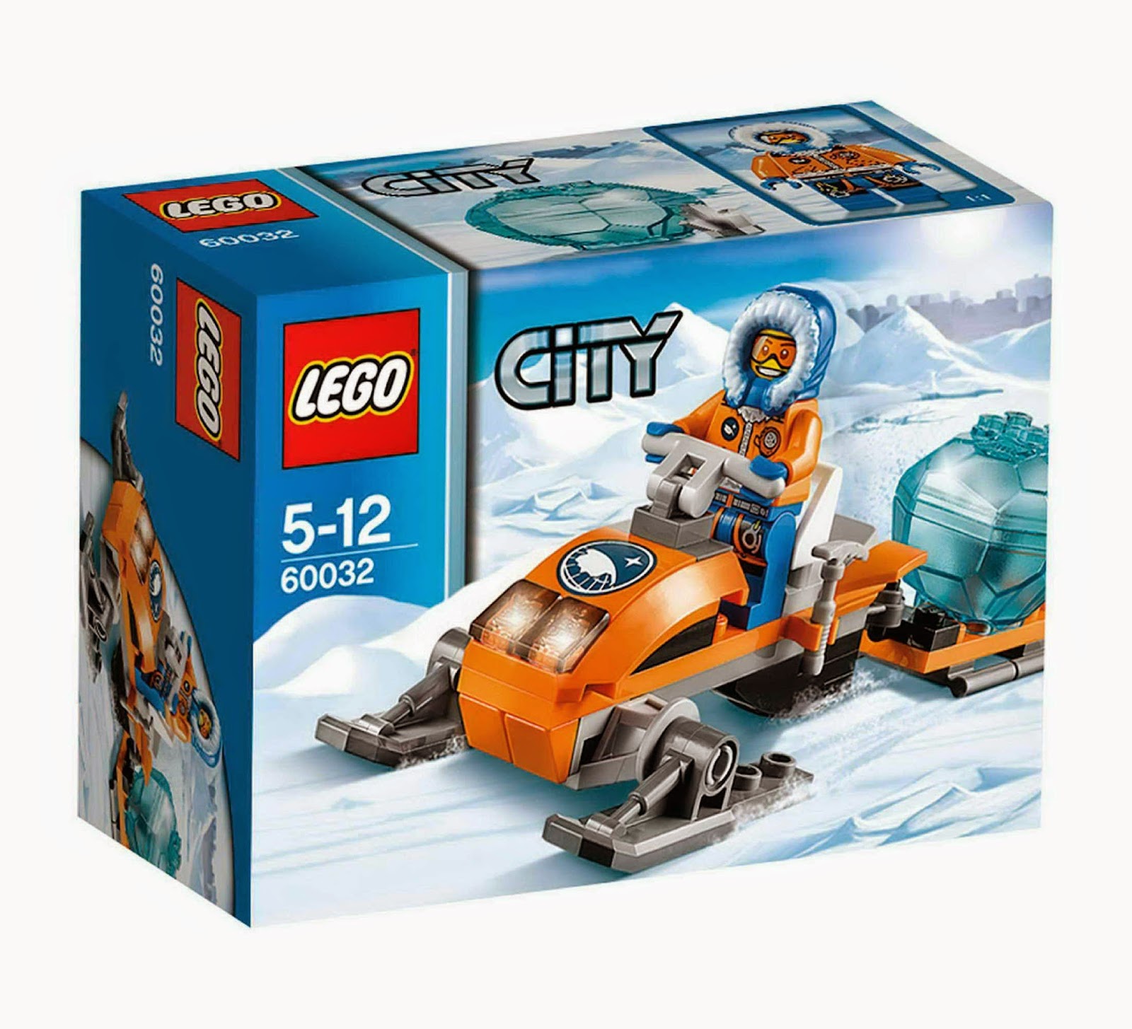 LEGO gosSIP: 050414 LEGO 60032 Arctic Snowmobile box art and picture