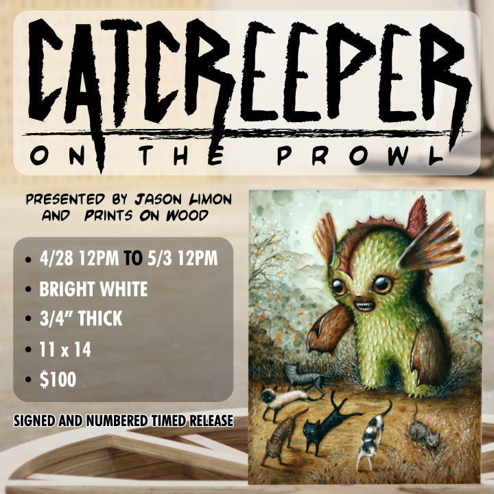 INSIDE THE ROCK POSTER FRAME BLOG: Jason Limon Catcreeper On the Prowl ...