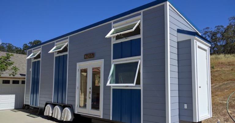 TINY HOUSE TOWN: Modern Blue Tiny House