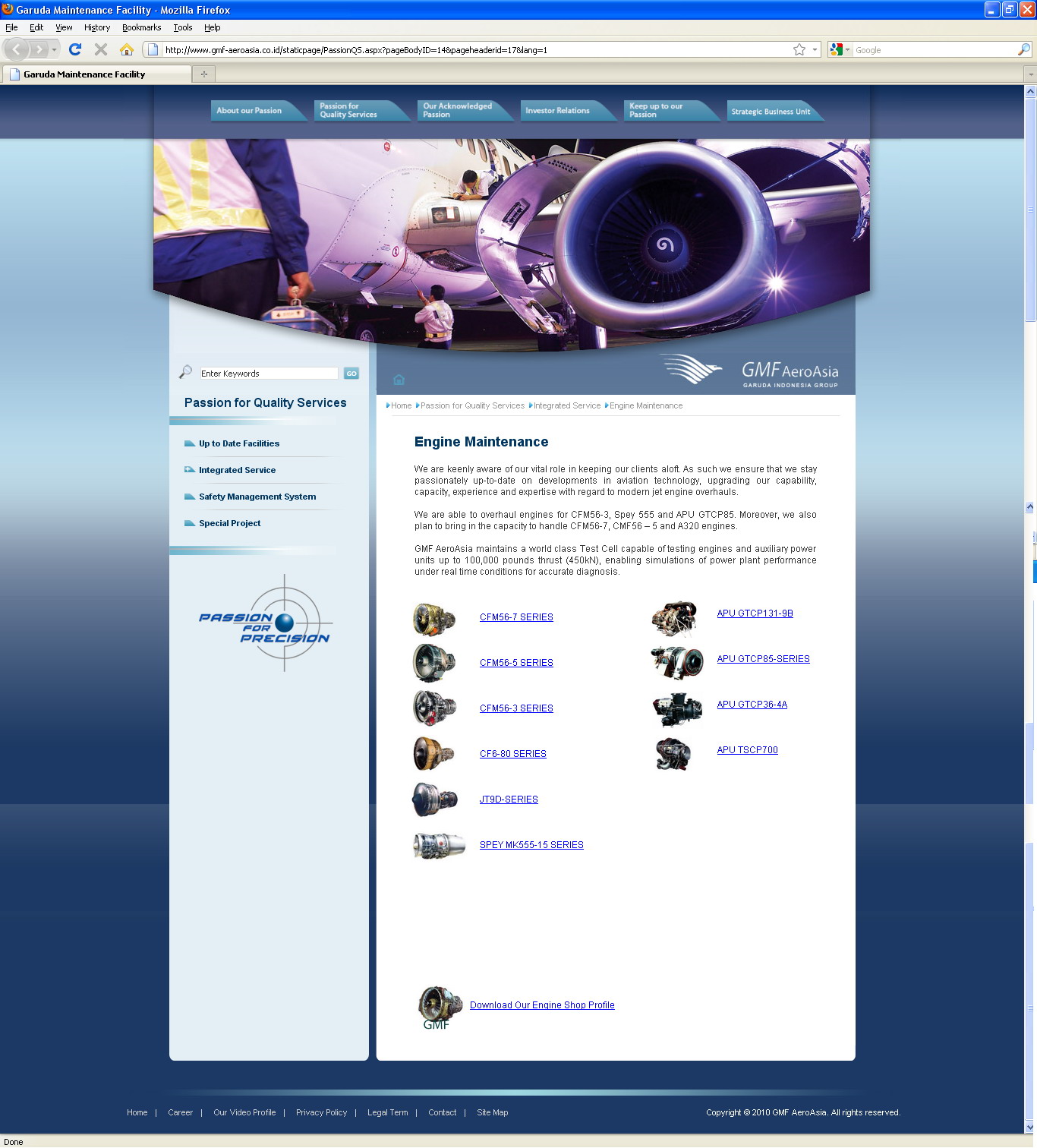 Engine Shop GMF AeroAsia: GMF AeroAsia Indonesia Engine Shop