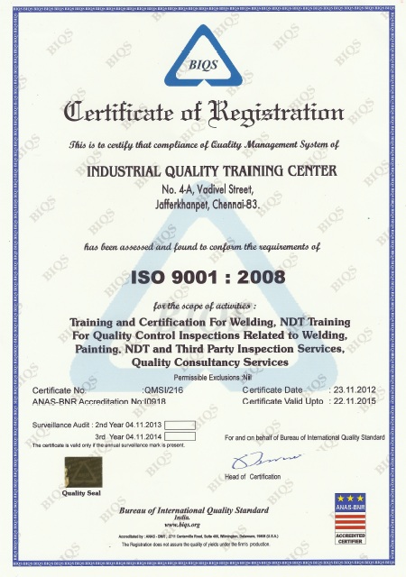 Industrial Quality Training Center (IQTC): About Us