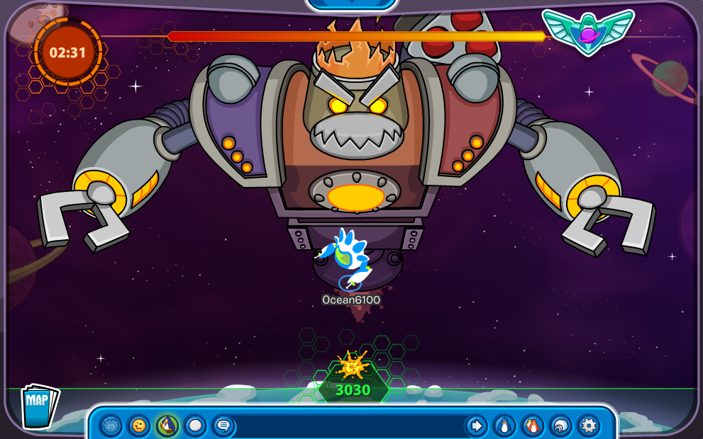 Ocean at CP: Ultimate Protobot 3000 Attacks Club Penguin!