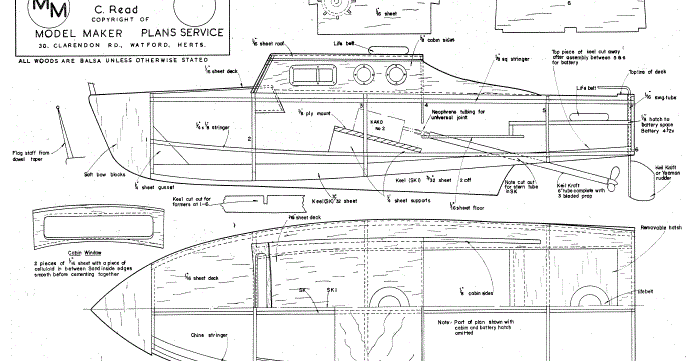 Quinze marins sur le bahut du mort...: Plan maquette vedette Sea Falcon