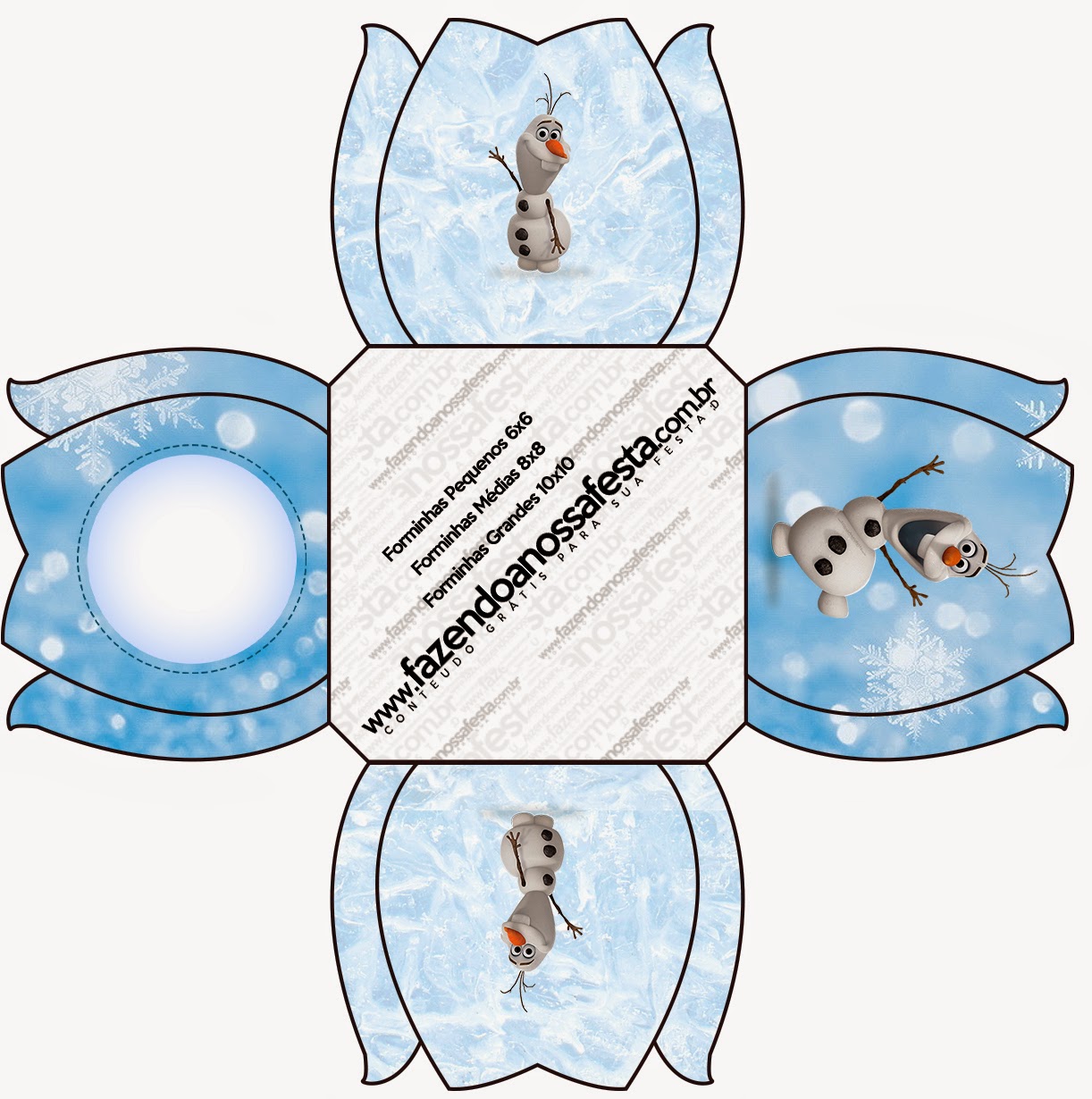 Olaf: Free Printable Boxes. - Oh My Fiesta! in english