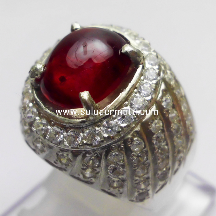 Batu Permata Merah Ruby - 11G01 - Toko Online Batu Akik Permata Murah