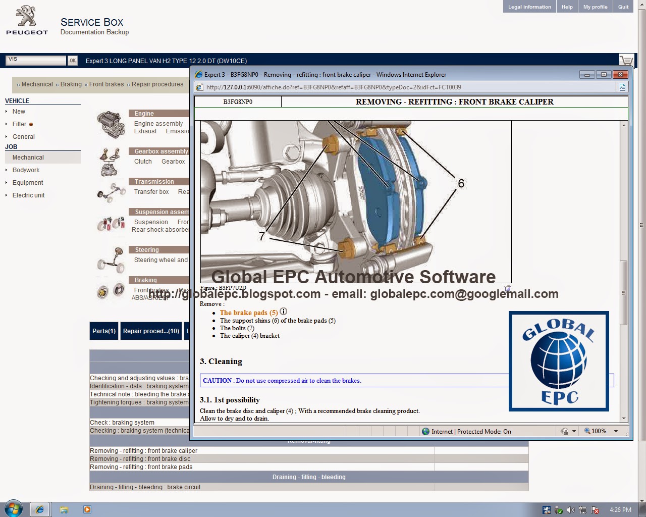 GLOBAL EPC AUTOMOTIVE SOFTWARE: PEUGEOT SERVICE BOX 11.2013 EPC PARTS ...