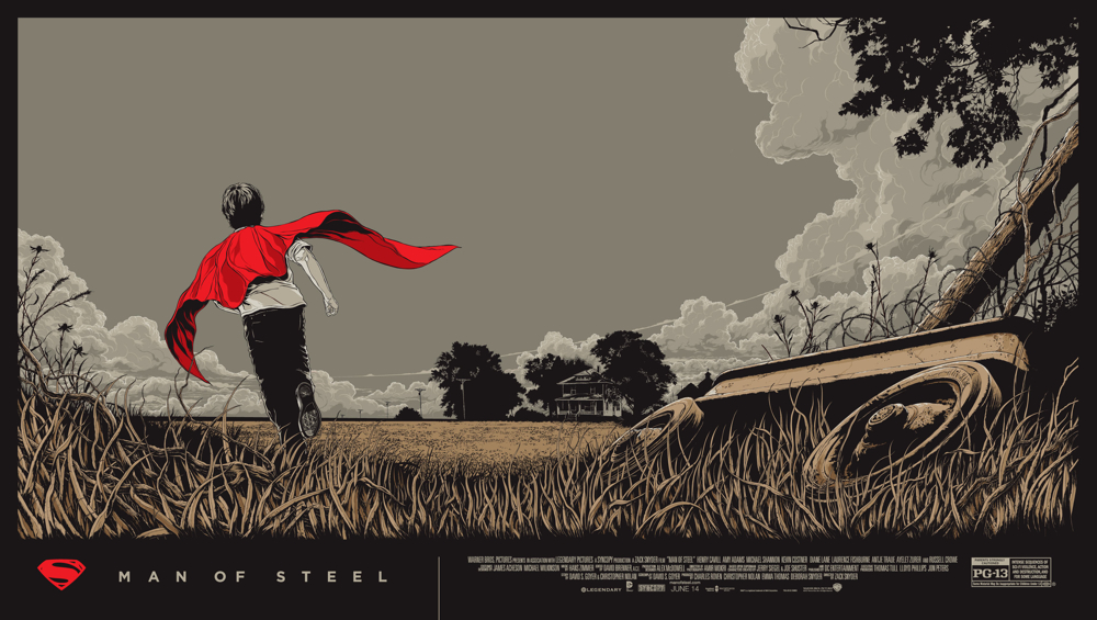 INSIDE THE ROCK POSTER FRAME BLOG: Superman Man of Steel Posters by Ken ...