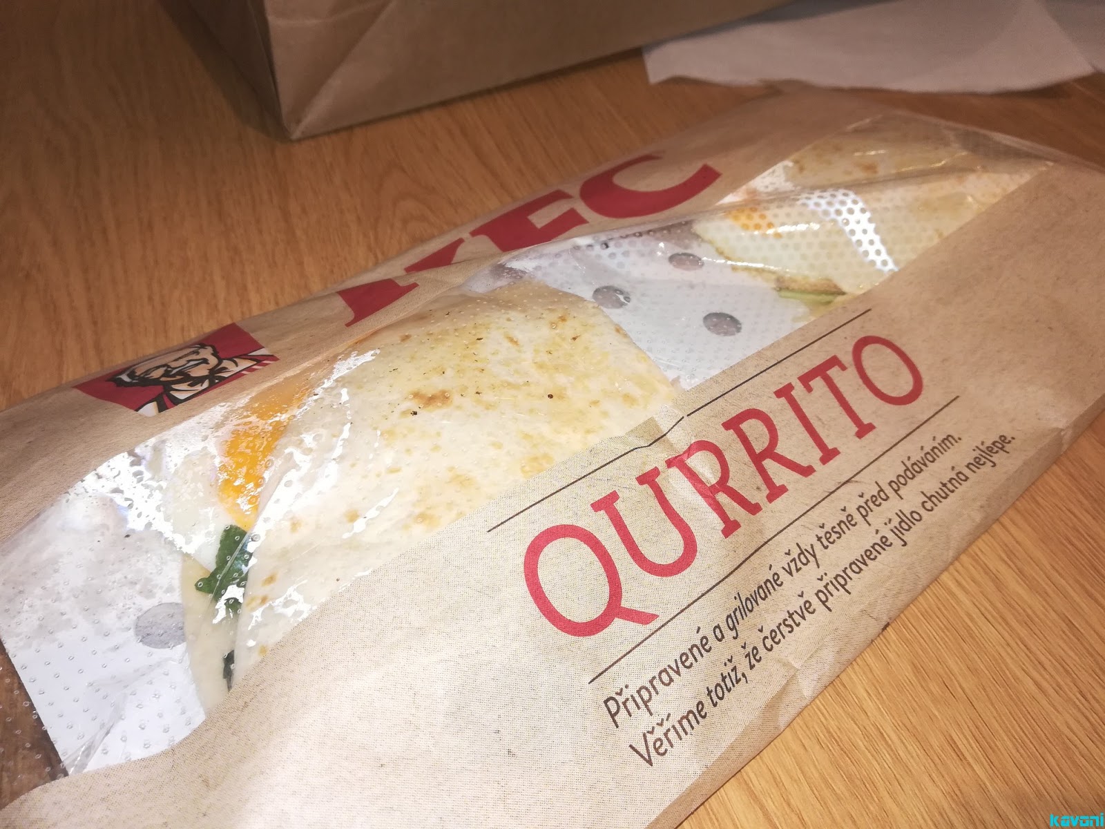 kavoniho žrádlo: Qurrito se slaninou a vejcem