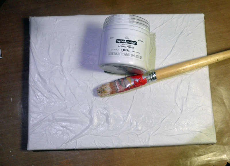 13 arts: Mixed media canvas by Vicky Varvadouka