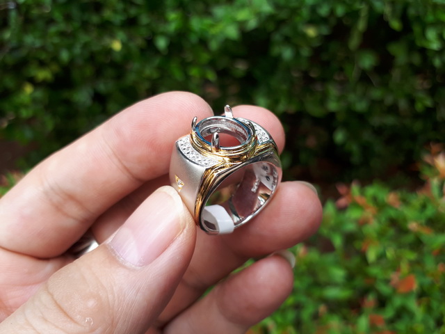 CNC virtual: Jual: Ring Perak Hongkong 925 Mewah Kombinasi Silver Gold ...