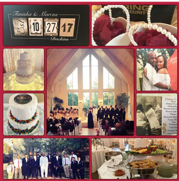 Walnut Creek Chapel: Timisha Haywood and Marcus Dockins Burgundy/Gold ...