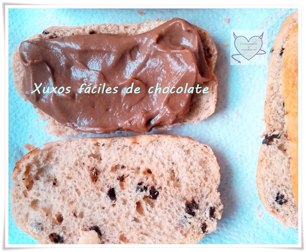 Xuxos (fáciles) de chocolate