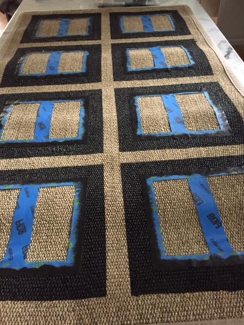 Simple Details: diy stenciled ikea rug