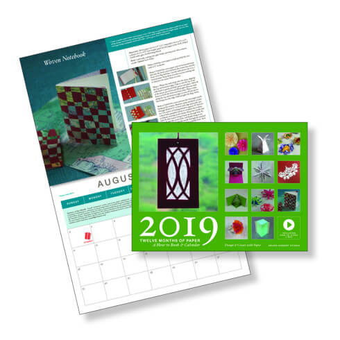 12 New Papercraft Projects via the 2019 Twelve Months of Paper Calendar