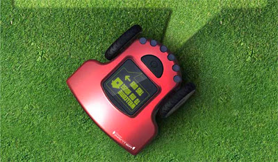 Podadora de cesped automática programable para ver mensajes en el pasto ...