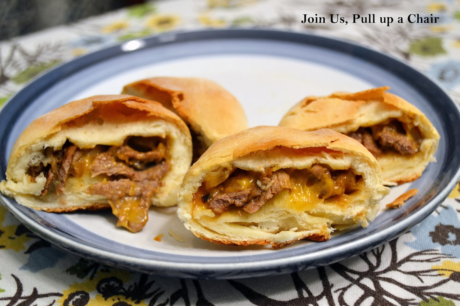 Join us, pull up a chair: Cheesesteak Buns: The Secret Recipe Club
