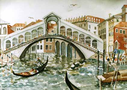 World Visit: Rialto Bridge, Venice, Italy