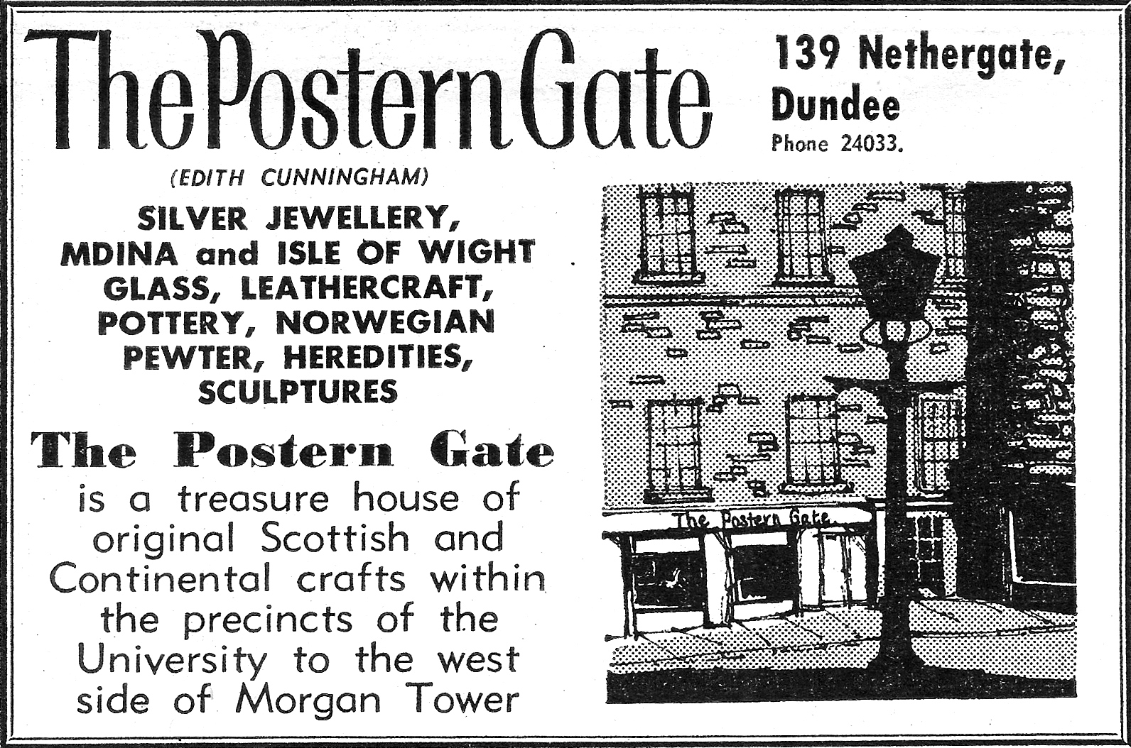 RETRO DUNDEE: POSTERN GATE AD & PHOTO