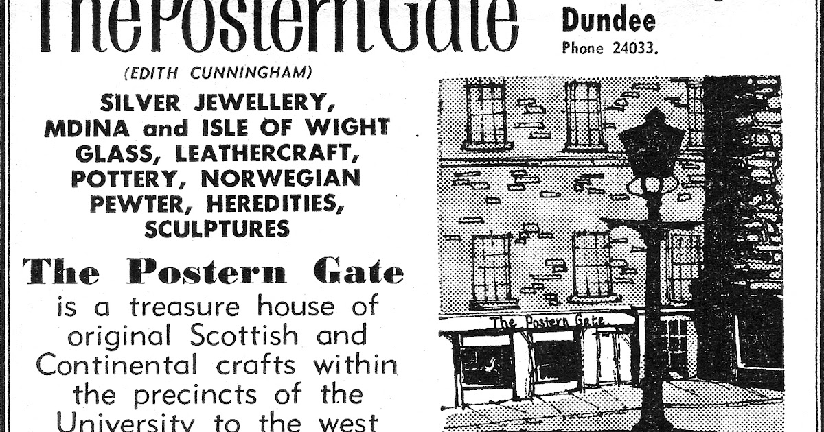 RETRO DUNDEE: POSTERN GATE AD & PHOTO