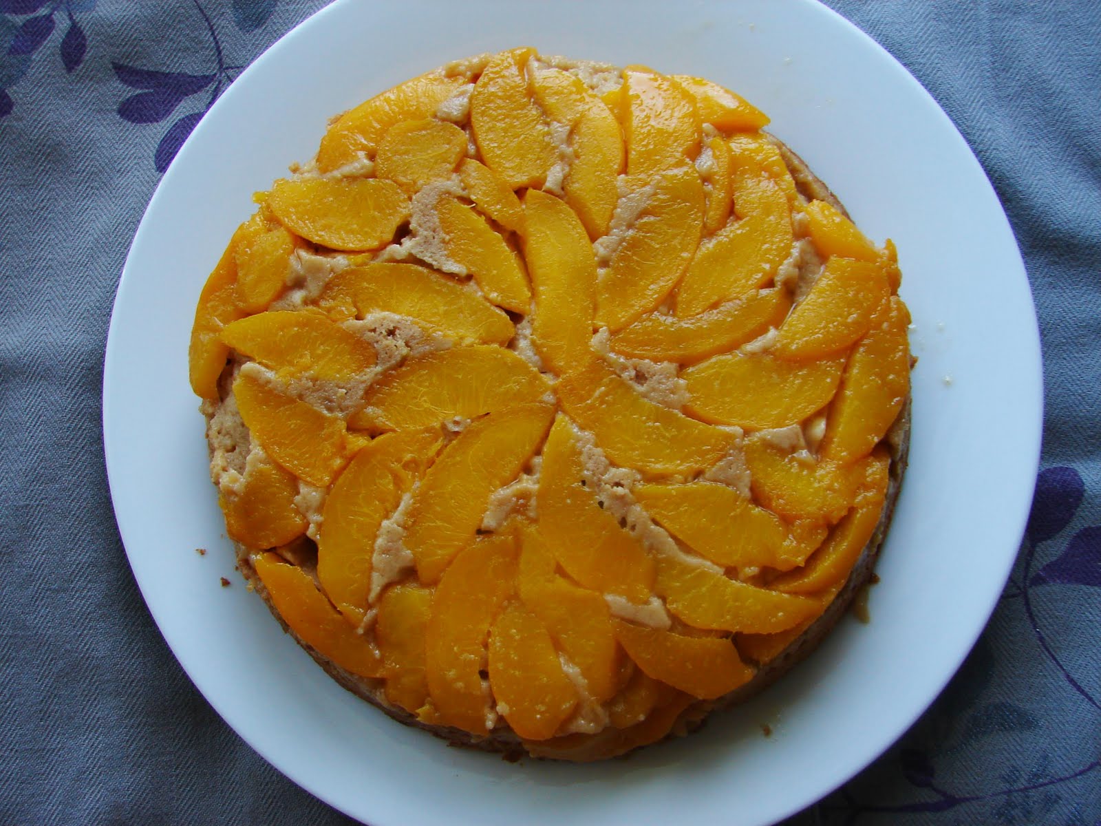 the test nest: Nectarine Upside-Down Cake (or you could use any fruit)